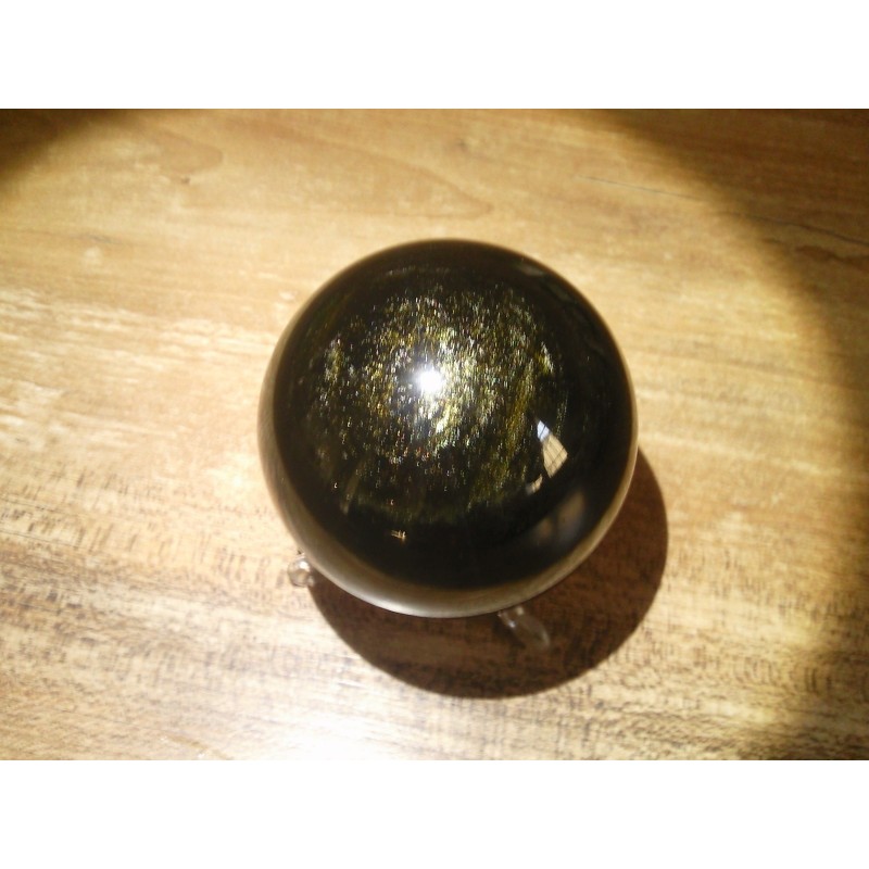 Sphère en Obsidienne dorée 330grs 64.3mm