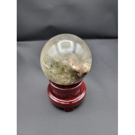 Sphère en Lodolite ou Quartz Jardin (Garden) 1175grs 115mm